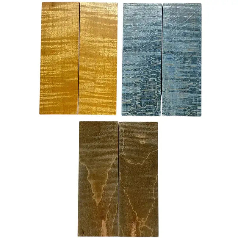 Curly Maple Scales & Master Blocks- SAMPLE PACK- Raffir® Wood
