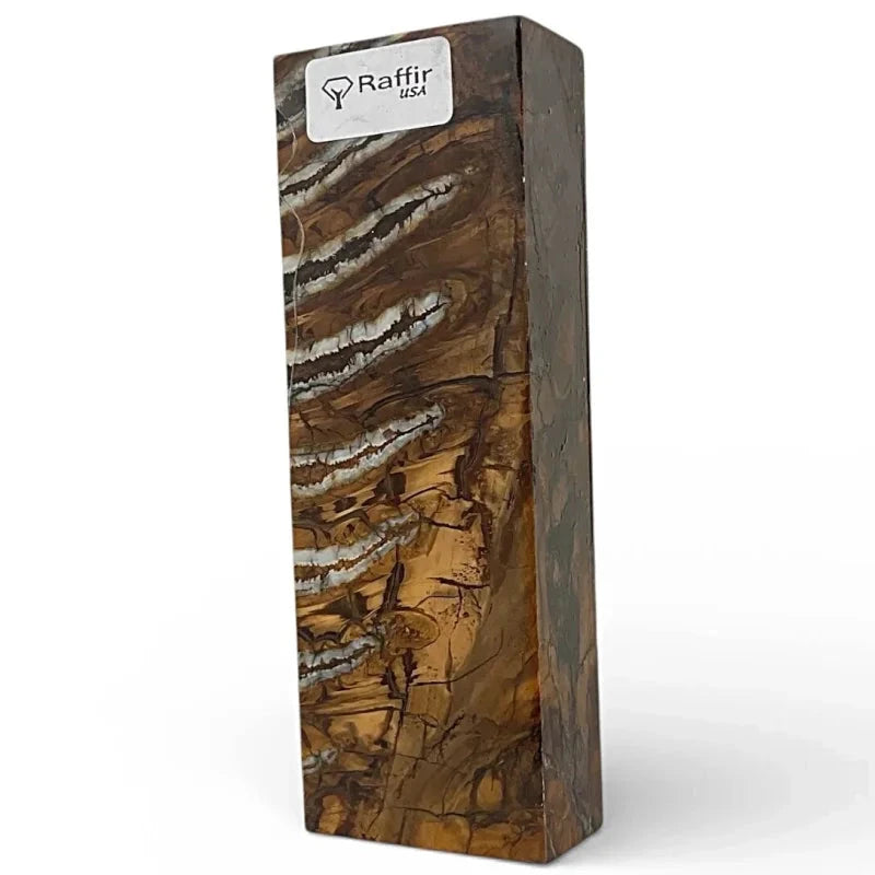 Mammoth Molar Block- BROWN- .95" x 1.6" x 4.8"- Raffir® Fossils- MMSB5