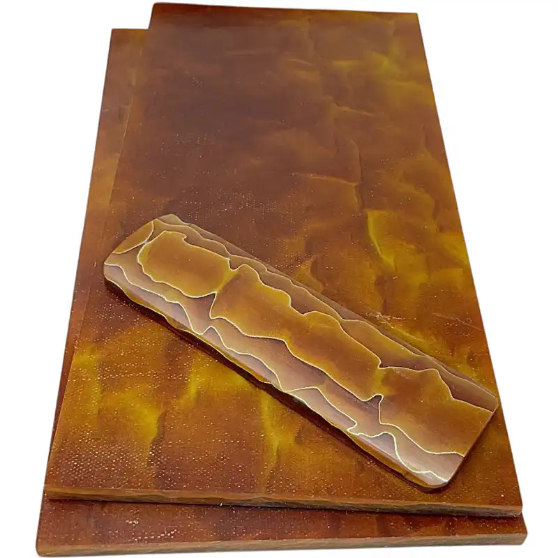 Raffir Noble Curly Brass Composite- GOLDEN YELLOW- Sheets