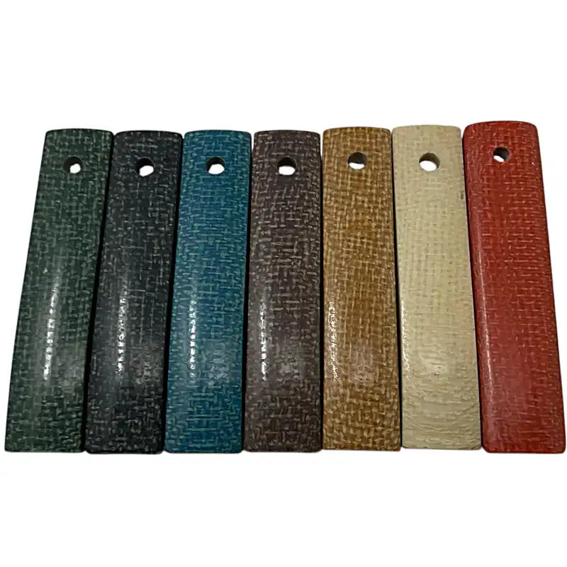 Vibe Composites- Jute Micarta (7 pairs)- Sample Pack