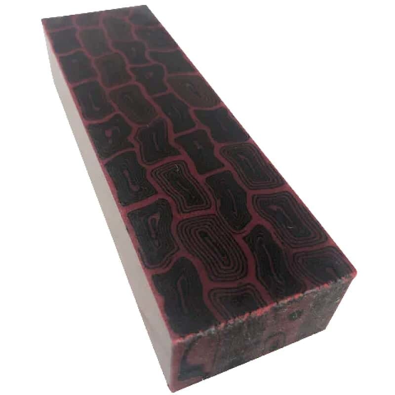 Mosaic Micarta- RED- by CCL Composite Materials