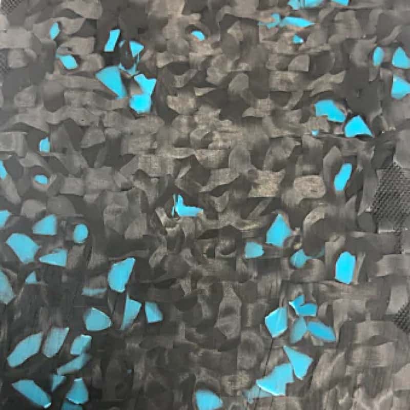 Turquoise RockyWaves Carbon Fiber- by CarbonWaves